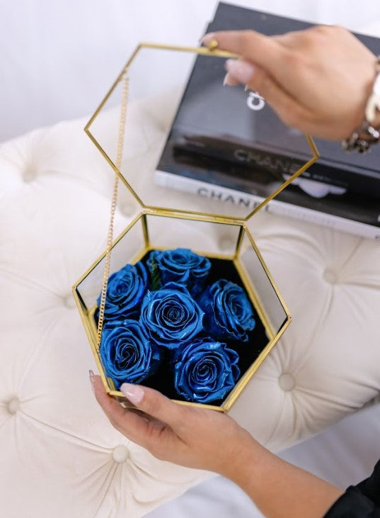 Preserved Roses in a Glass Case – The Rose Maven